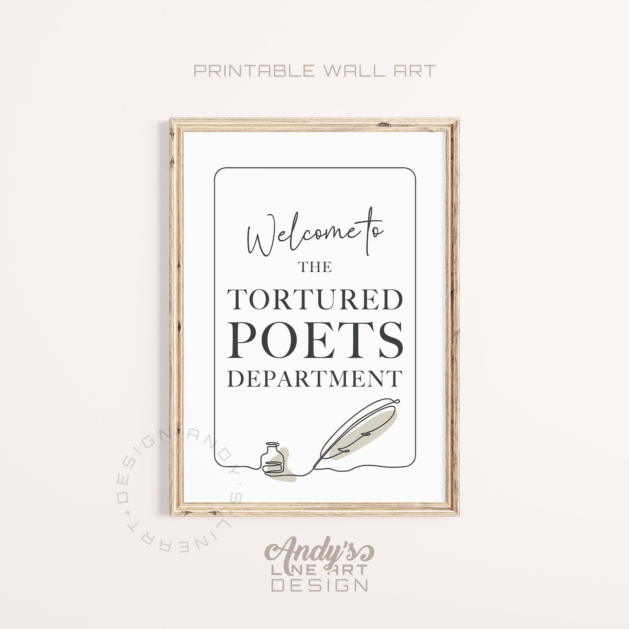 The Tortured Poets Department Printable Poster, taylor version Lyric ...