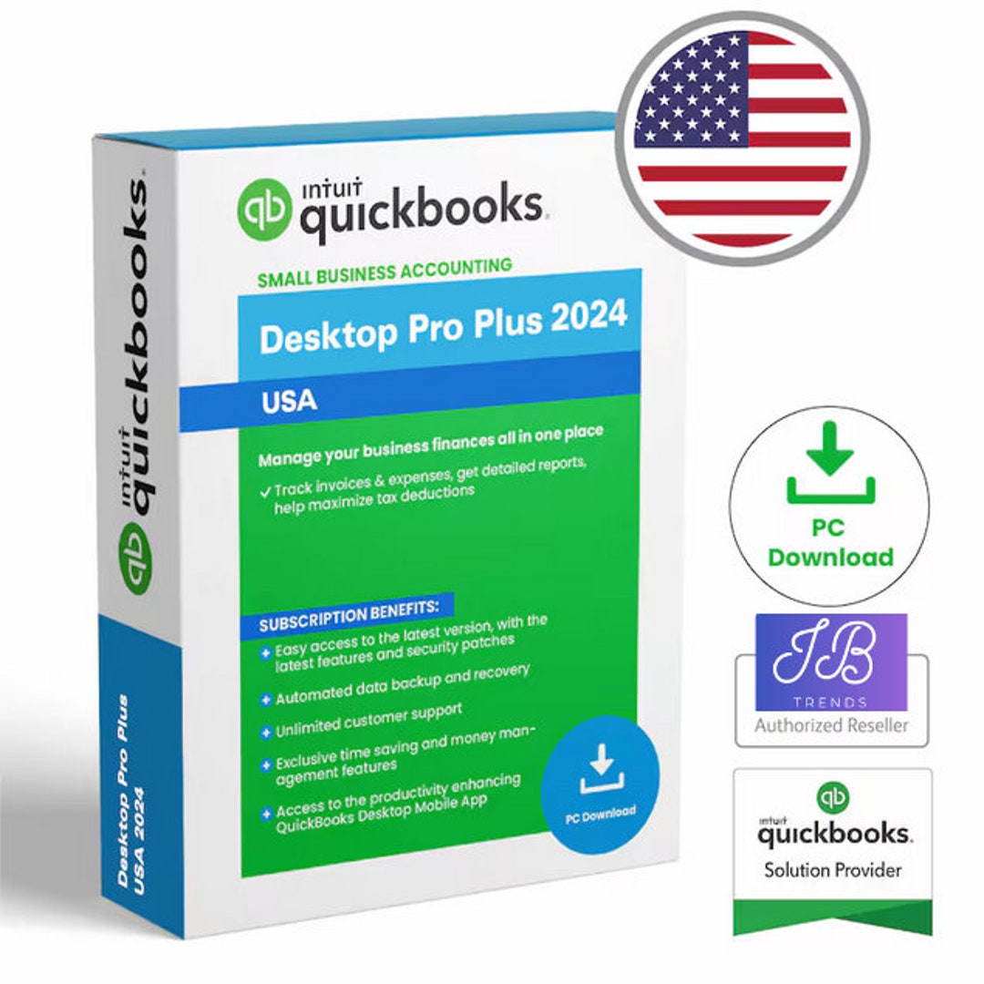Quick Desktop Pro Plus 2024 Latest US Updatable Version for Accounting ...