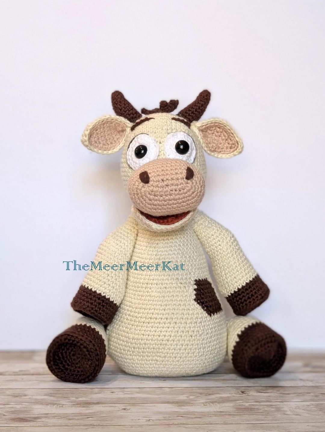 Chubby Moo the Crochet Cow Pattern | Amigurumi Plush | Farm Animal Toy ...
