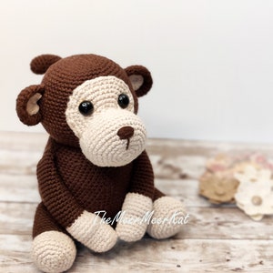 Monkey Stash Jar Crochet Pattern PDF Only Mason Jar Cover Amigurumi - Etsy