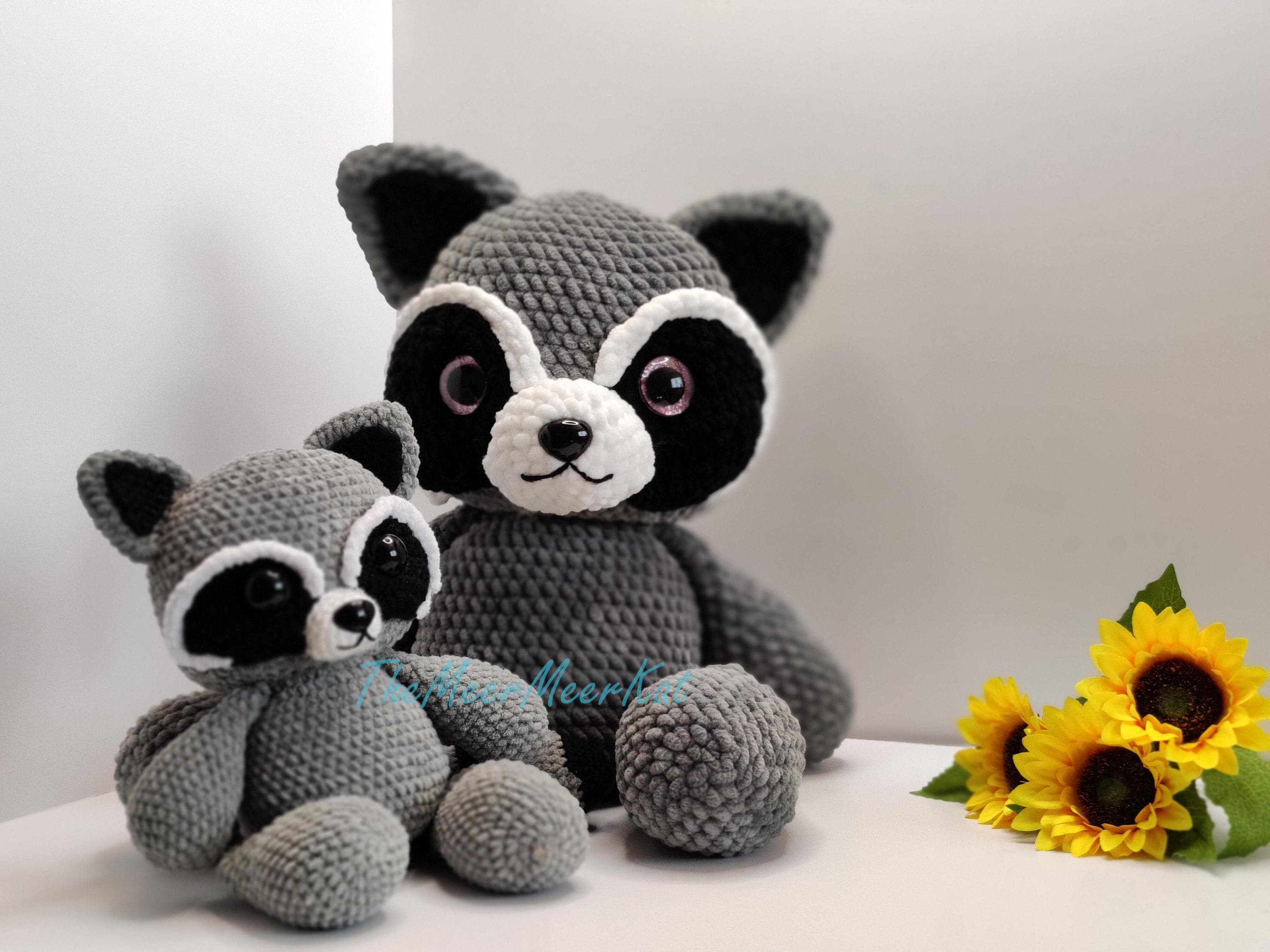 Ricky the Raccoon Plushie Crochet Pattern Amigurumi PDF - Etsy