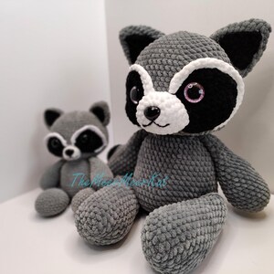 Ricky the Raccoon Plushie Crochet Pattern Amigurumi PDF - Etsy
