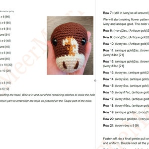 Crochet Sunflower Cow Amigurumi Pattern PDF - Etsy