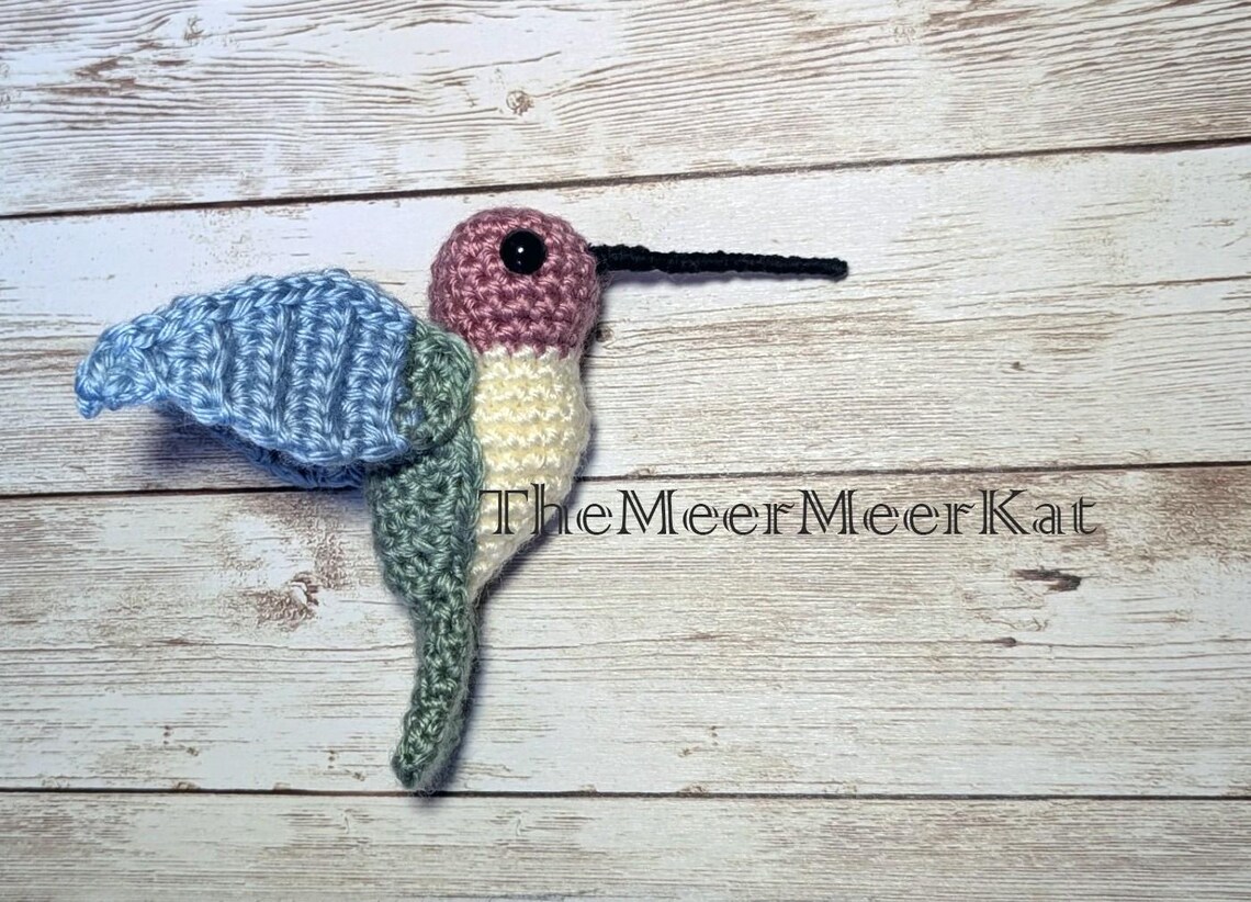 Crochet Hummingbird Amigurumi Beginner Friendly Pattern PDF in English ...