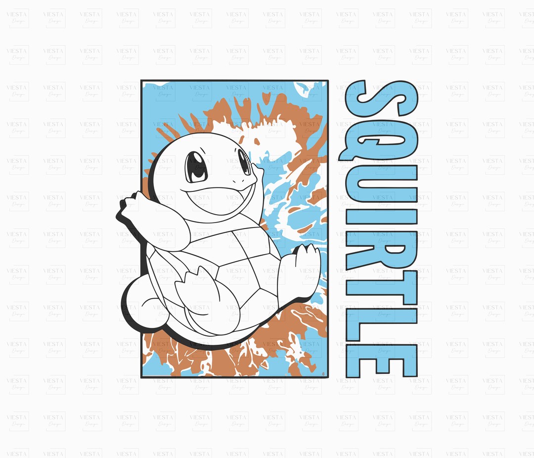 Squirtle Png, Squirtle Svg, Pokemon Png, Pokemon Svg, Pokemon T-shirt ...