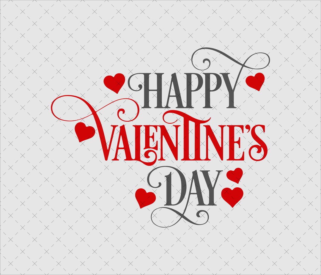 Happy Valentines Day SVG, Love Clip Art (digital Download) - Etsy