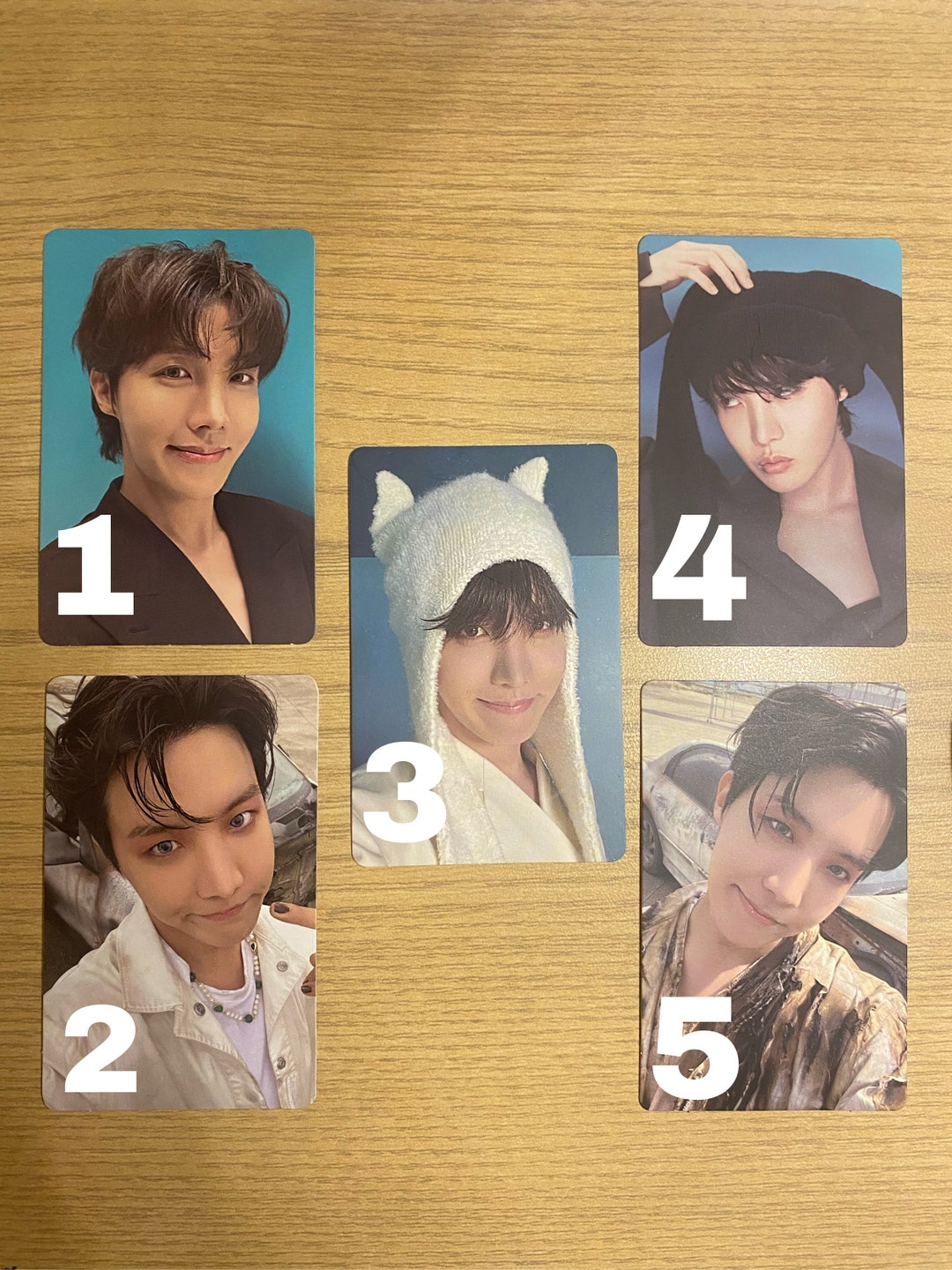 BTS Official Photocards; Yoongi/suga/agustd, Jhope, Jimin, Jin - Etsy