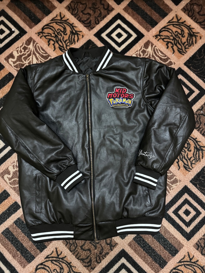 Fully Custom Made Varsity Leather Jacket Leather Sleeve Zipper Fully ...
