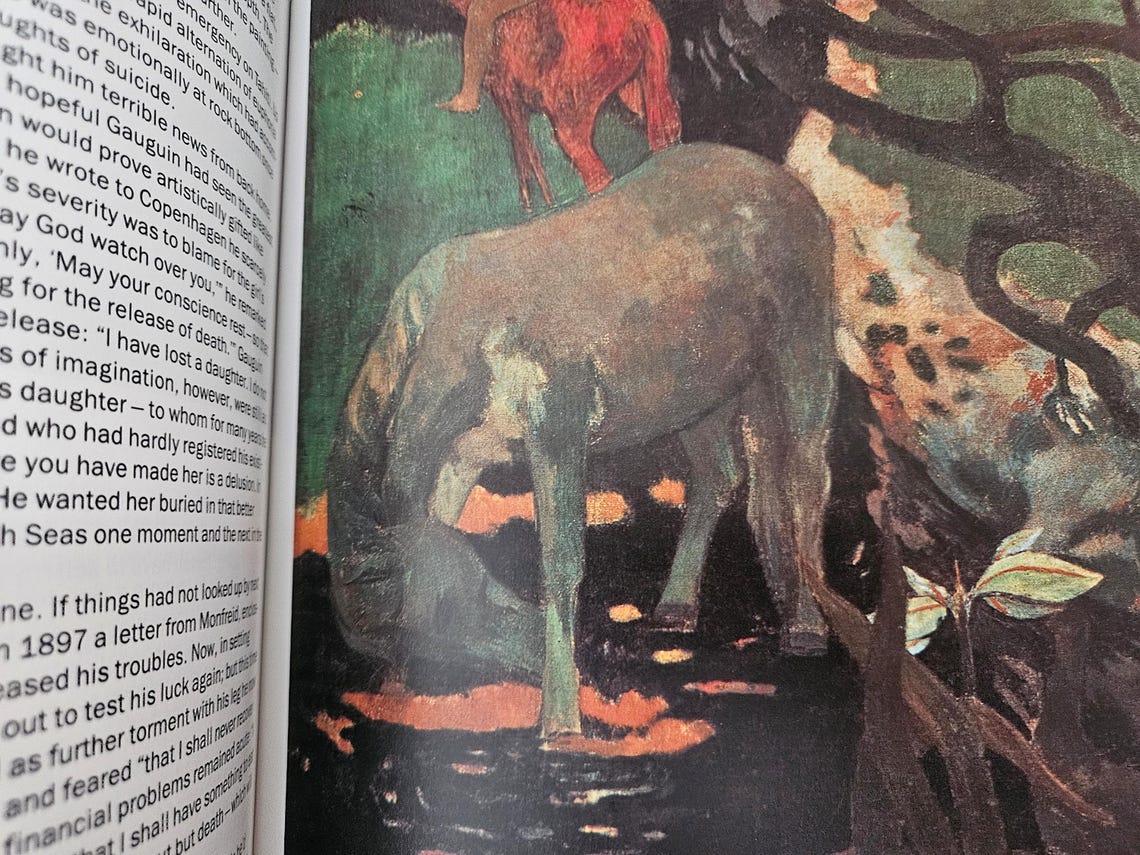 Vintage 1980s Paul Gauguin Art Book, Vintage Paul Gauguin Hard Cover ...