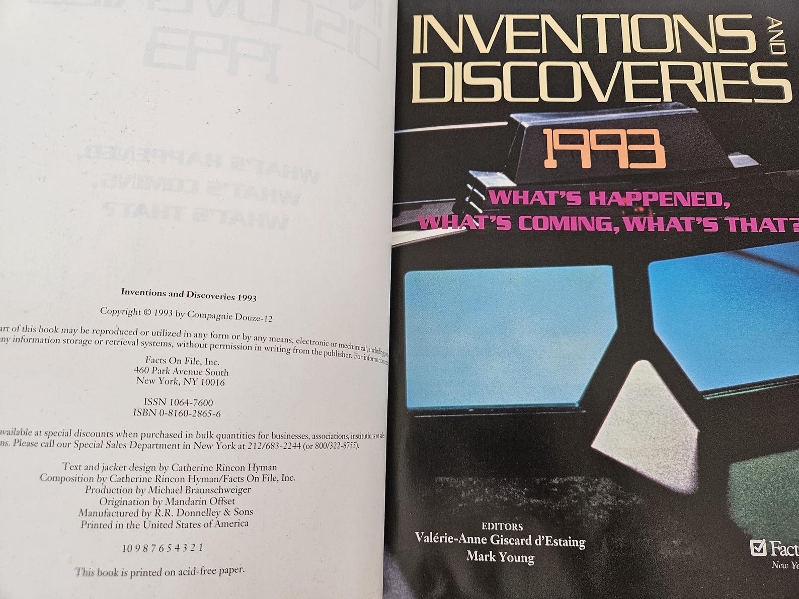 Vintage 1990s Inventions and Discoveries 1993 Hard Cover Book, Hard ...