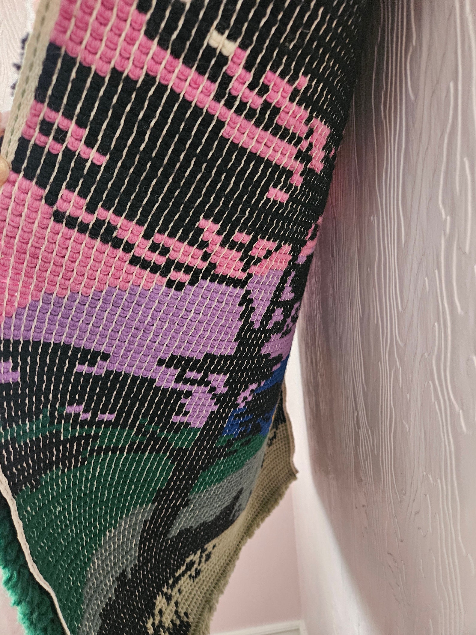 Vintage Latch Hook Wool Sunset Nature Wall Rug Art, Beautiful Vintage ...