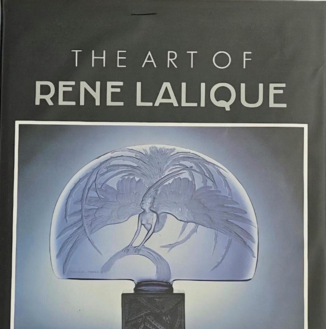 1980s the Art of Rene Lalique Book, Vintage 1980s Hard Cover the Art of ...