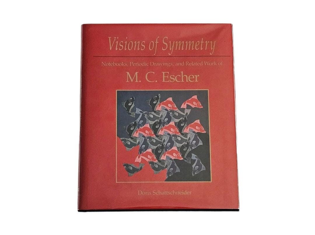 Vintage 1990 M.C. Escher Book, Vintage Hard Cover M.C. Escher Visions ...