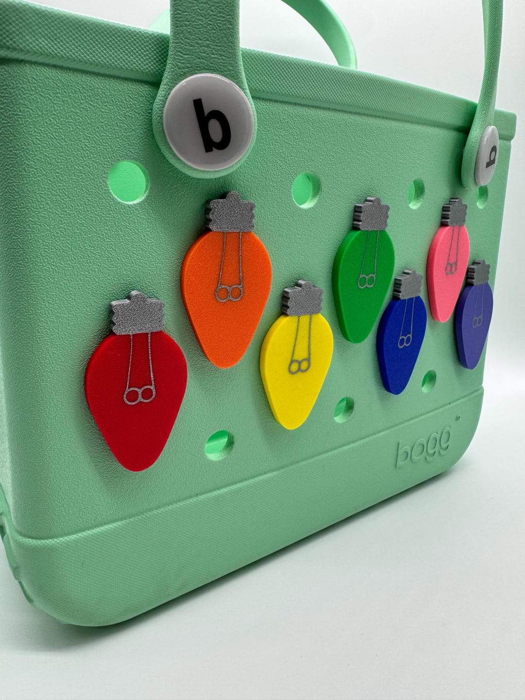 Christmas Lights Bogg Bag Charms • 7 Merry Colors • Secure Screw-on ...