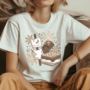 Snowman Smore Christmas DTF Transfers Ready for Press, Merry Christmas ...