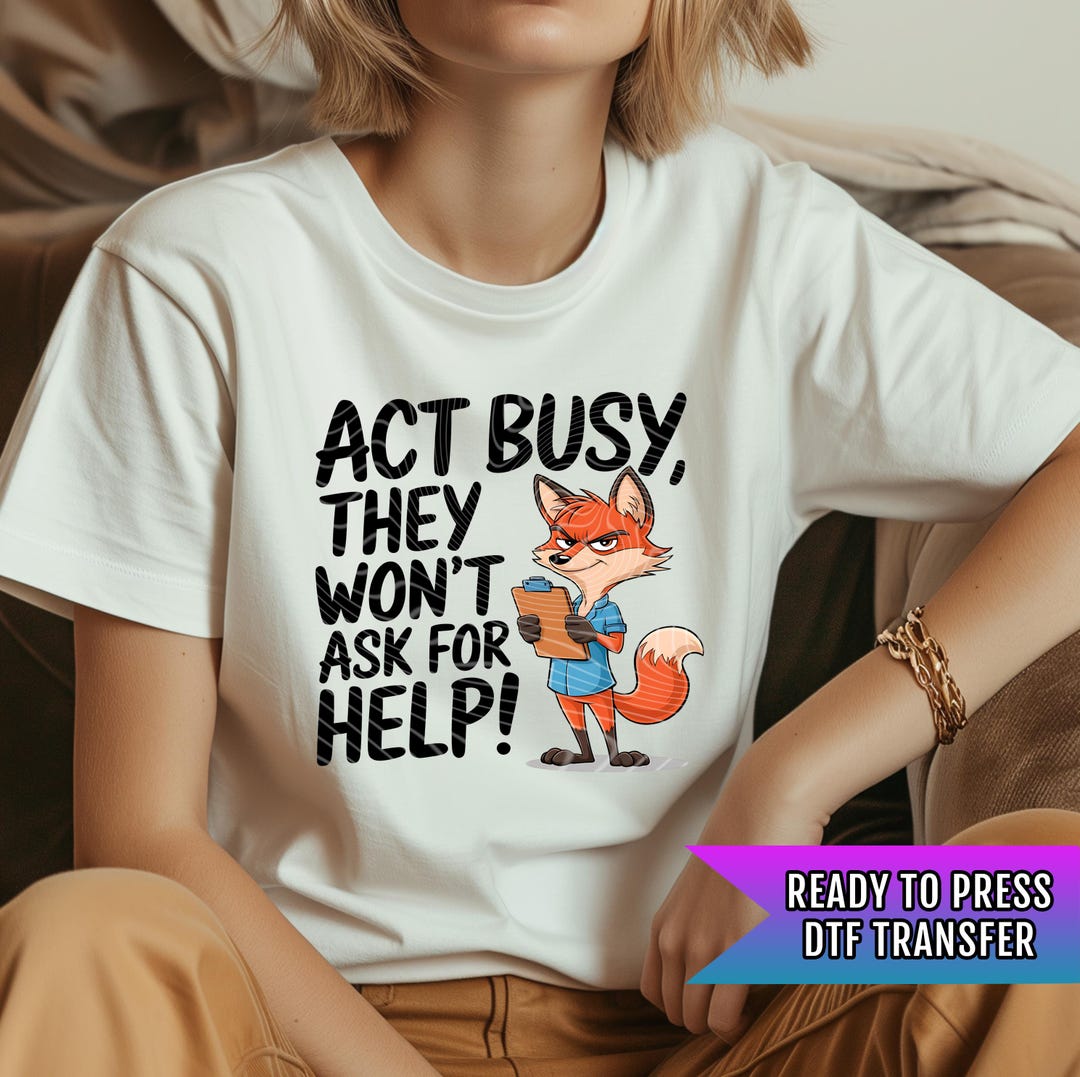 Funny Fox DTF Transfers Ready for Press, Fox DTF Prints, Heat Press ...