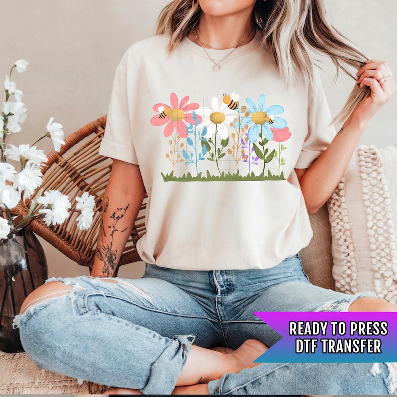 Flower Transfers - Etsy