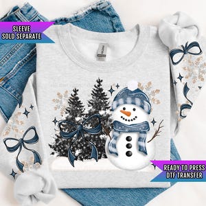 Snowman DTF Transfers Ready for Press, Christmas Tree DTF Prints, Heat ...