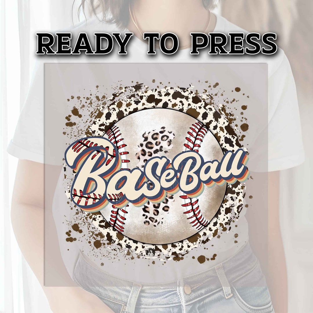 Baseball DTF Transfer Ready for Press, Baseball DTF Transfers, Heat ...