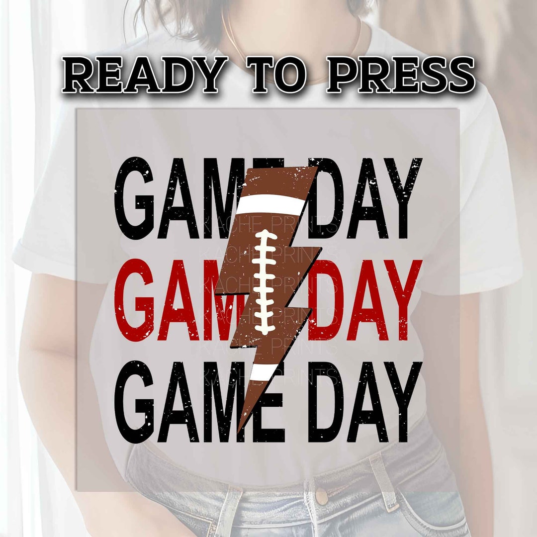 Football DTF Transfer Ready for Press, DTF Transfers, Heat Press ...