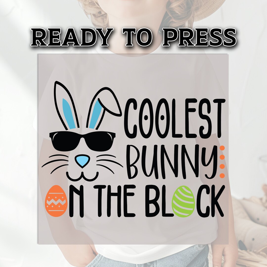 Easter DTF Transfer, DTF Transfer Ready for Press, Boy Easter Transfers ...