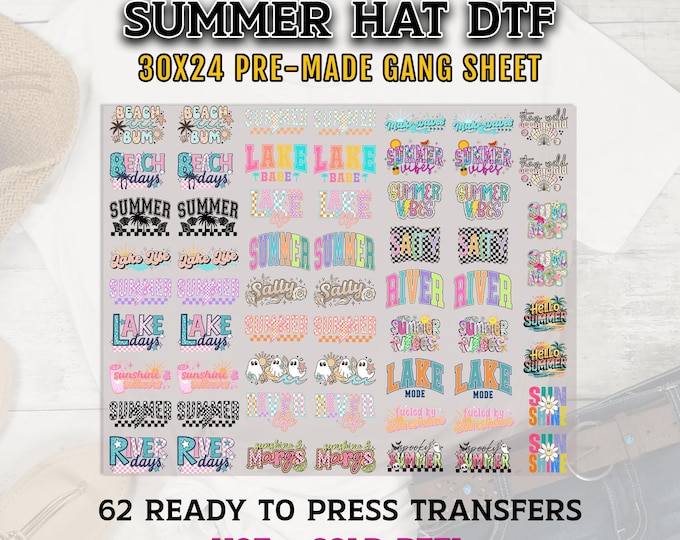 Trucker Hat DTF Patches Gangsheet, Pre Printed Dtf Gangsheet, Trucker ...