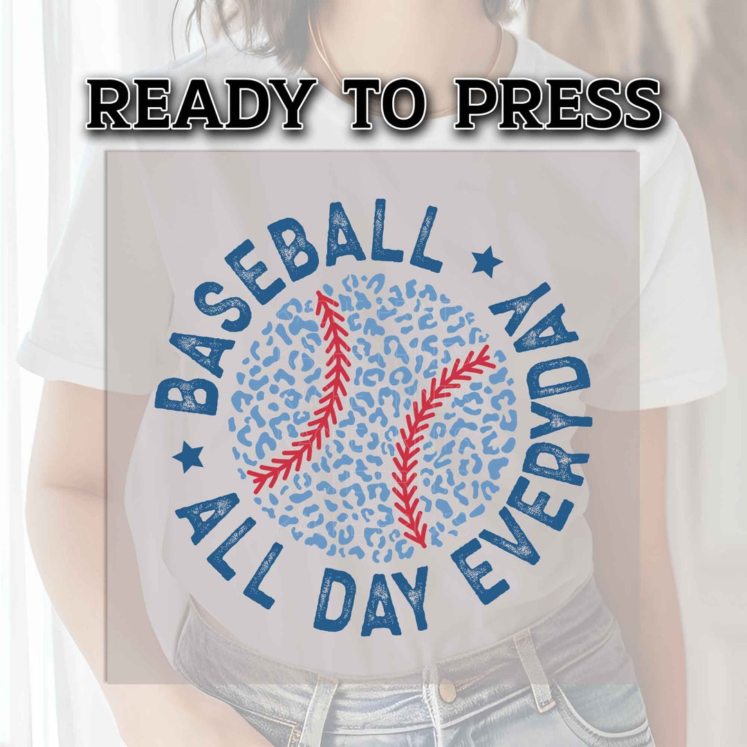 Baseball DTF Transfer Ready for Press, Baseball DTF Transfers, Heat ...