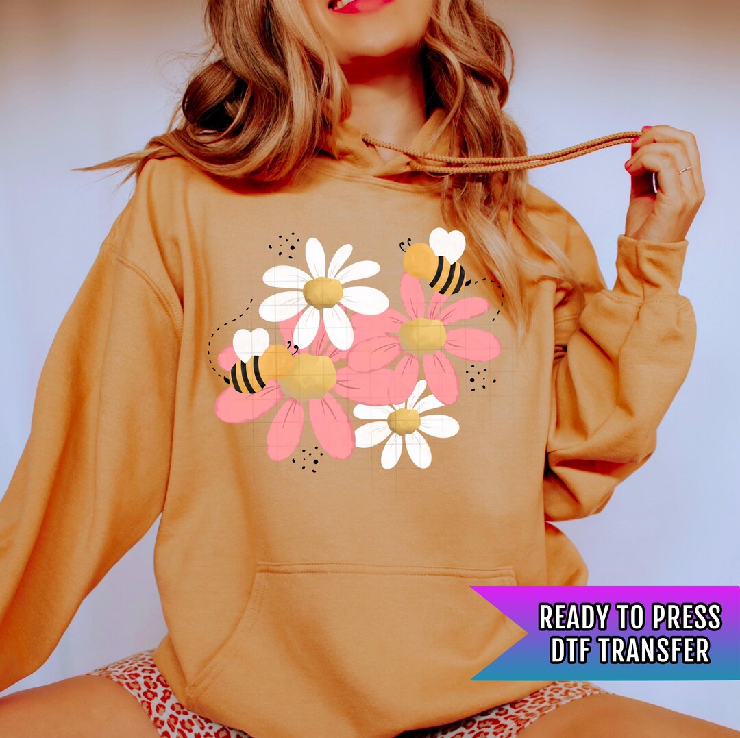 Honeycomb Bees DTF Transfer Ready for Press, Bee Lover Dtf Print, Direct to Film, Heat Press ...