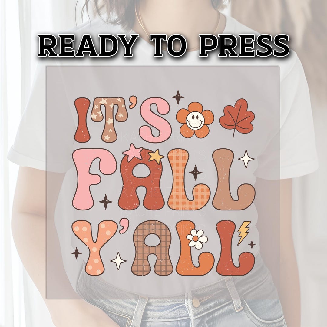 Fall DTF Transfer Ready for Press, Fall DTF Transfers, Autumn DTF ...