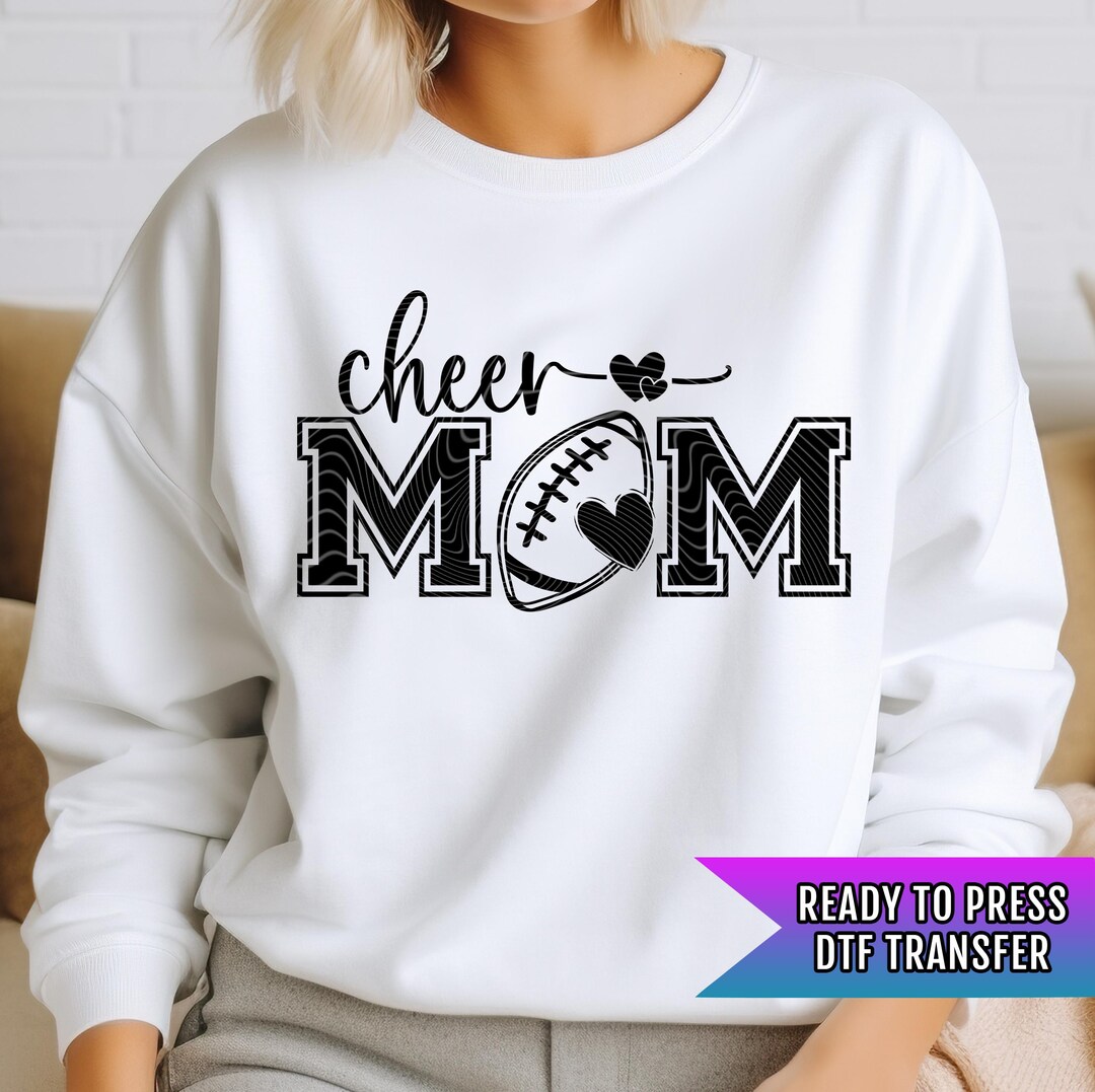 Cheer Mom DTF Transfers Ready for Press, Cheerleader DTF Print, Heat ...
