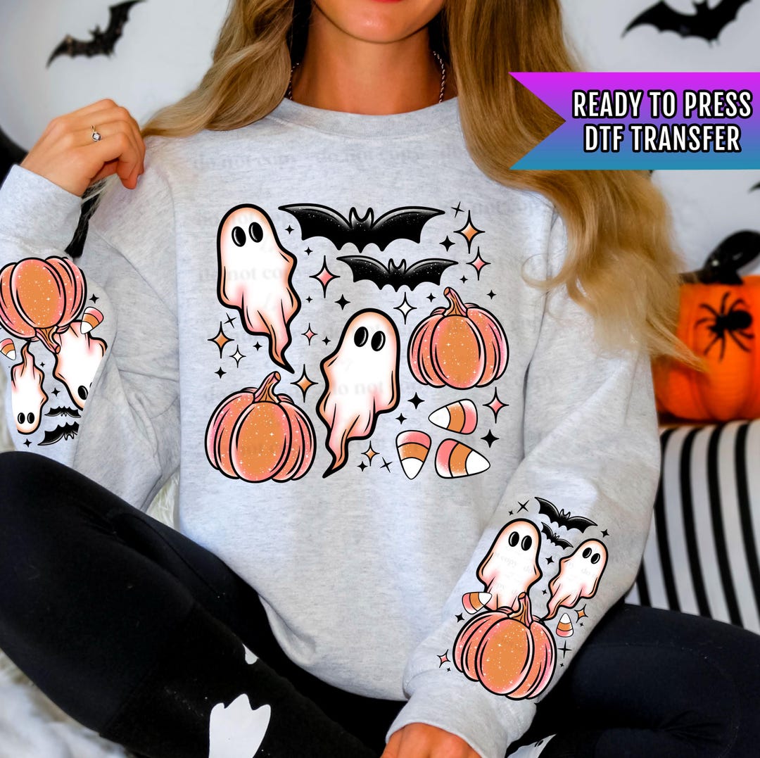 Spooky Season DTF Transfers, Halloween DTF Transfer Ready for Press ...
