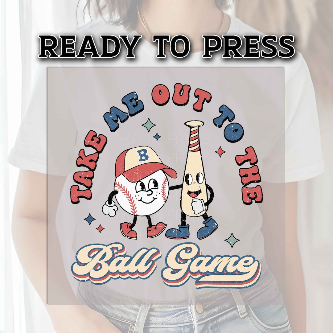 Baseball DTF Transfer Ready for Press, Dtf Heat Transfer, Baseball DTF ...