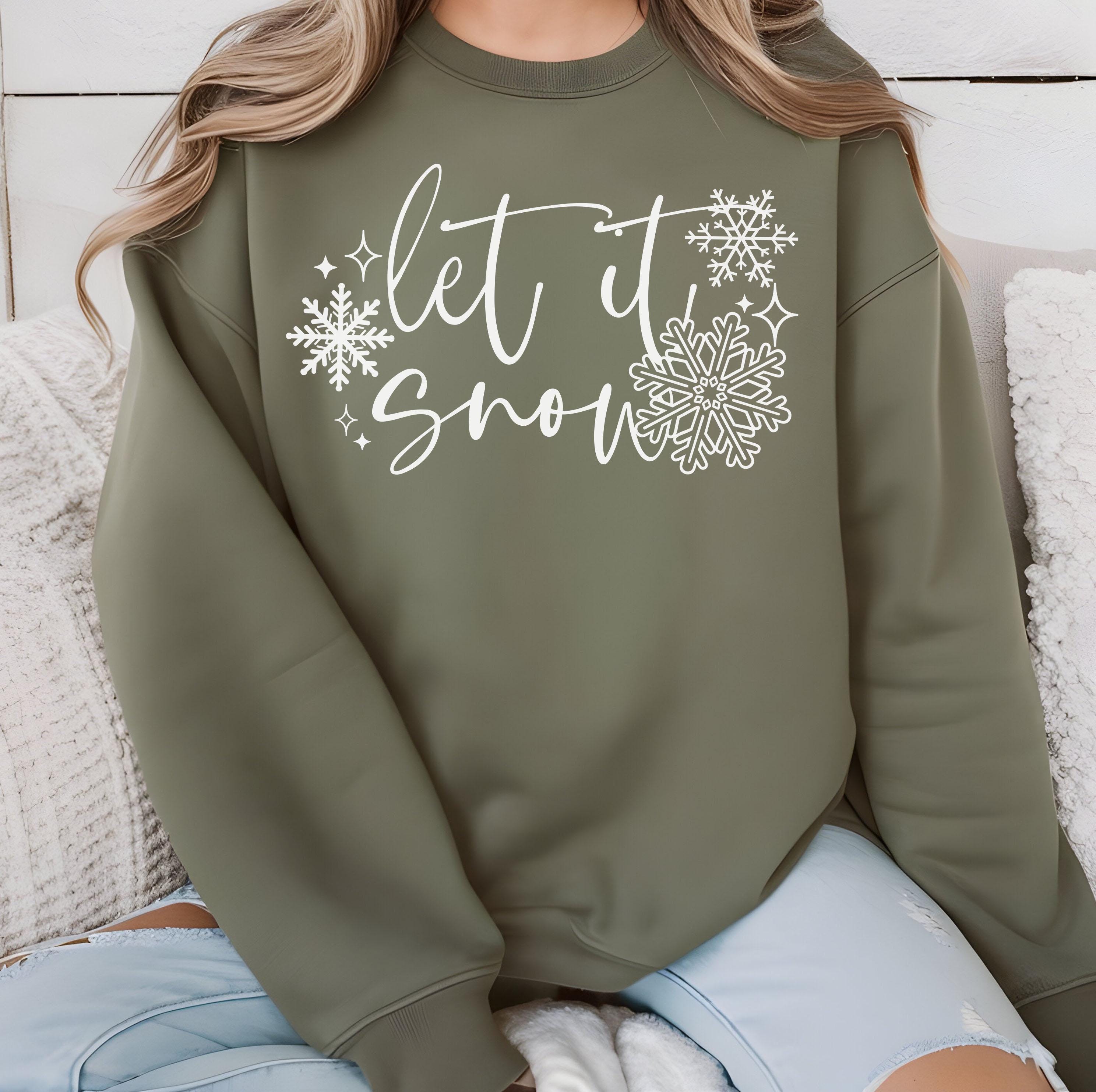 Let It Snow DTF Transfers, Christmas Dtf Print, Winter DTF Transfer ...