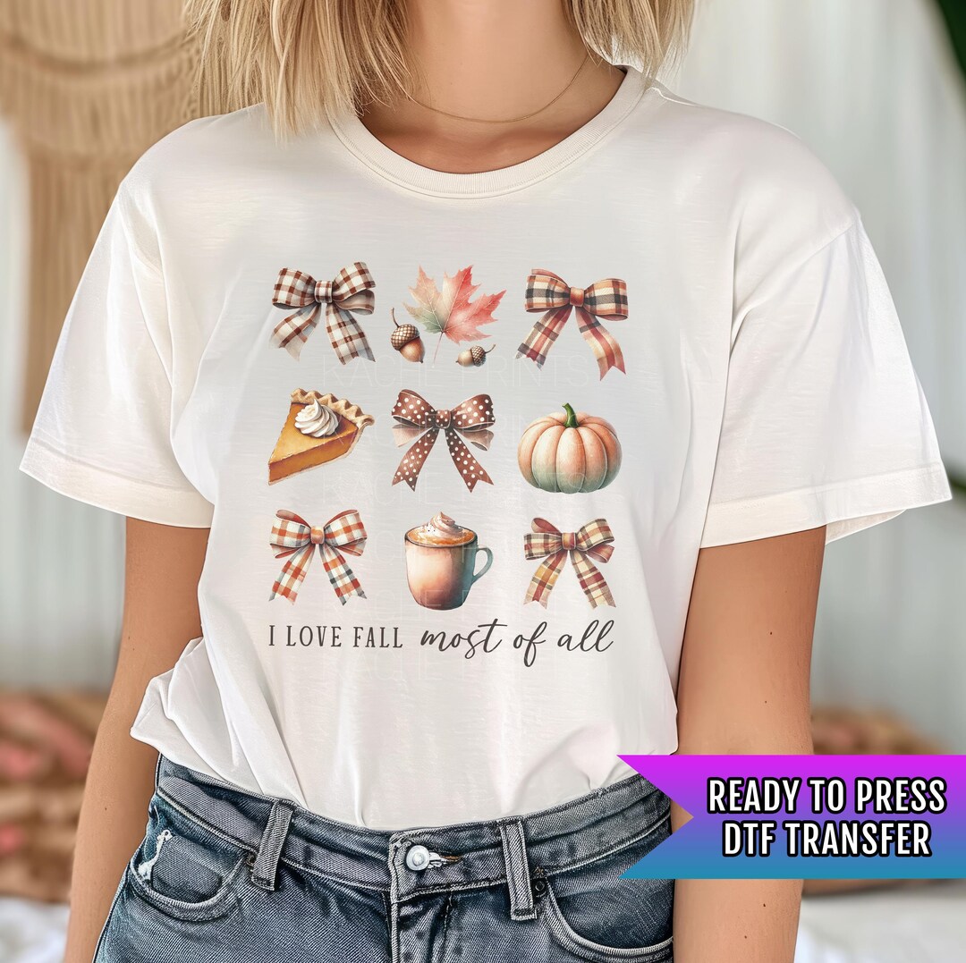 Fall DTF Transfer Ready for Press, Fall DTF Transfers, Autumn DTF ...