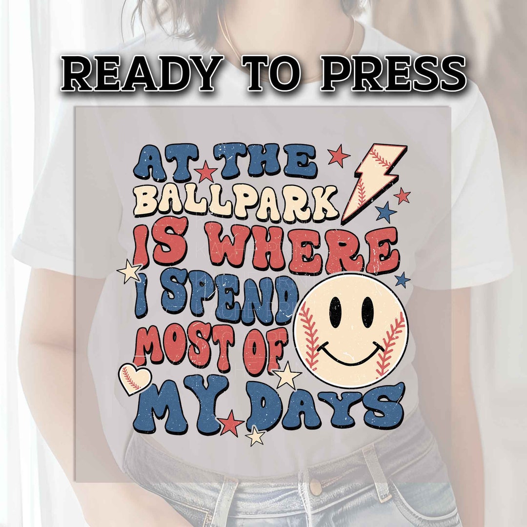 Baseball DTF Transfer Ready for Press, Dtf Heat Transfer, Baseball DTF ...