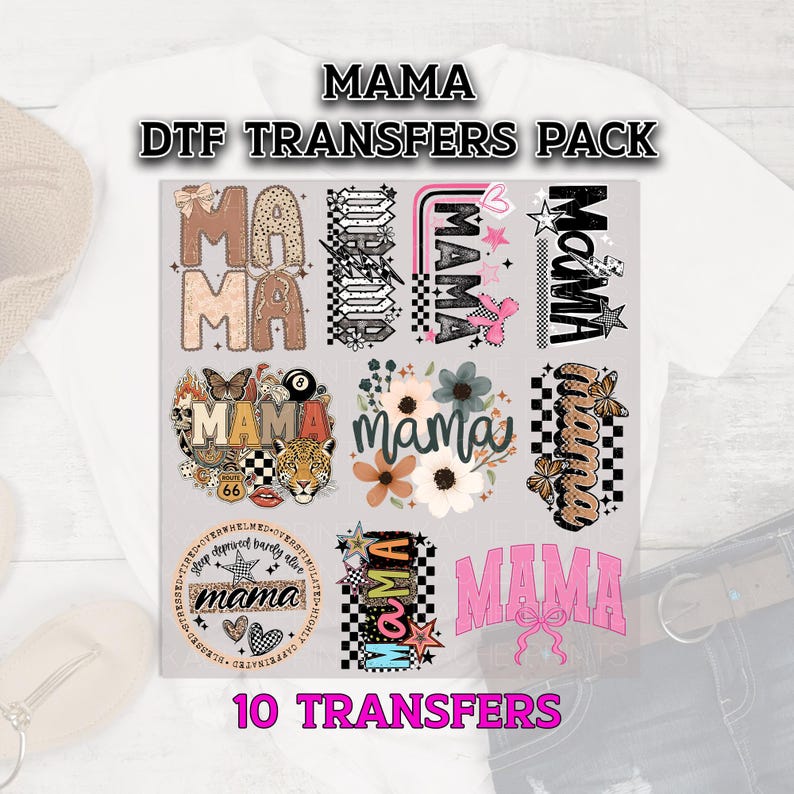 Mama DTF Transfer Pack, Mama DTF Transfer Bundle, Mom Dtf Transfers ...