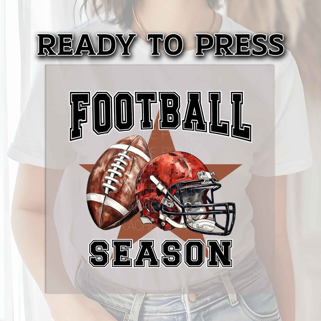Football Season DTF Transfer Ready for Press, DTF Transfers, Heat Press ...