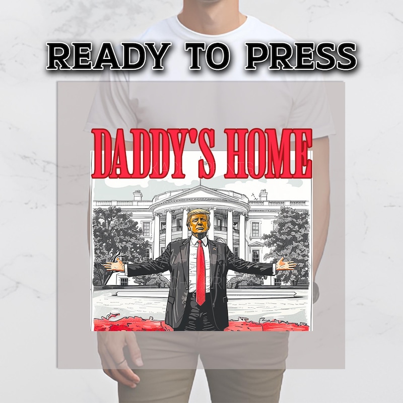 Trump Iron on Daddys Home - Etsy