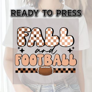 Fall and Football DTF Transfer Ready for Press, Fall Dtf Transfers ...