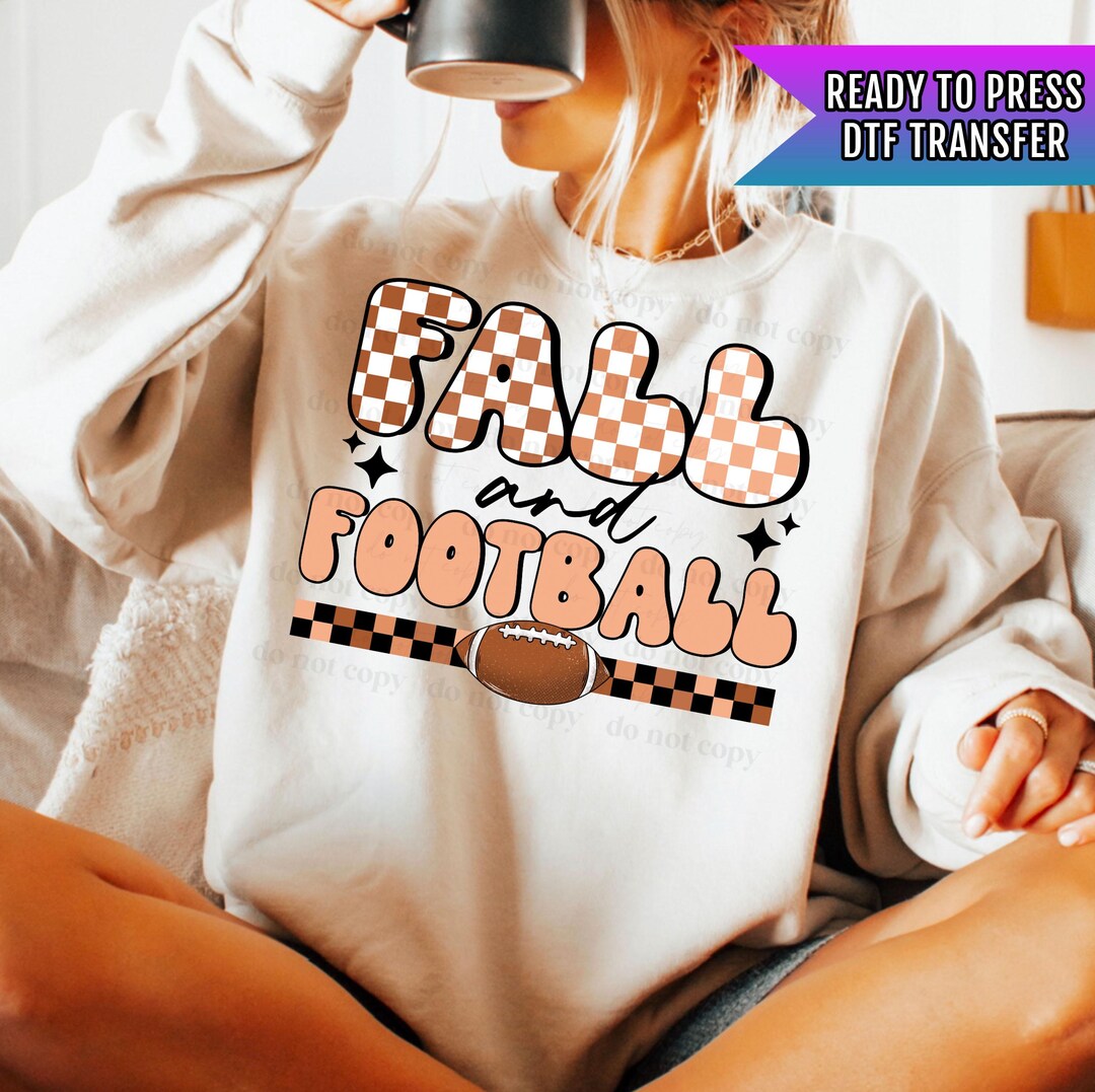 Fall and Football DTF Transfer Ready for Press, Fall Dtf Transfers ...