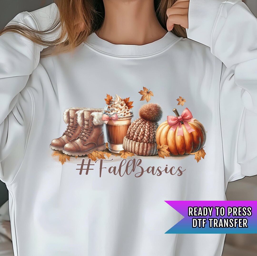 Fall Basics DTF Transfer Ready for Press, Fall DTF Transfers, Autumn ...