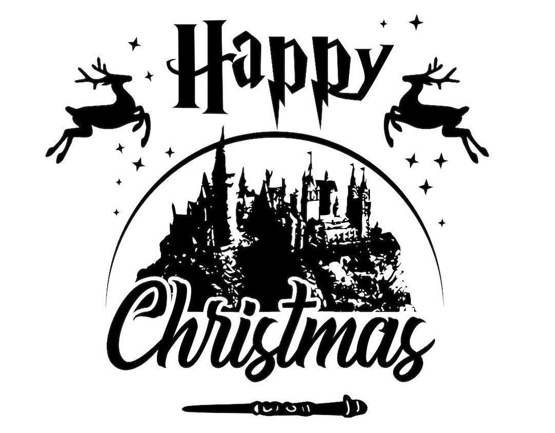 Happy Harry Christmas SVG PNG Download Potter Voldemort Yule Xmas ...