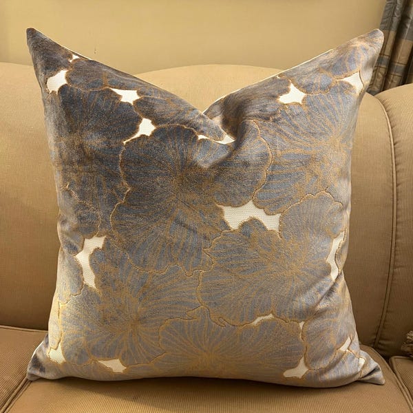 Grey Slate Blue Pillows - Etsy