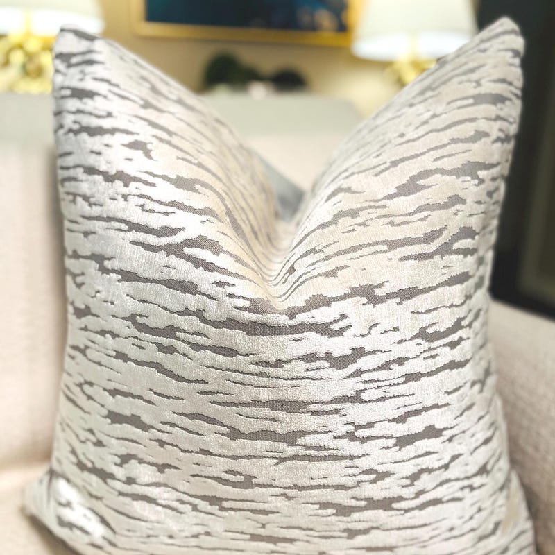 Gray and Brown Designer Fabric - Etsy