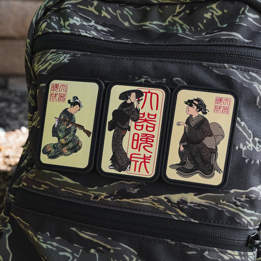 Patch | PVC | Morale | Hook and Loop | Camo | Camouflage Geishas ...