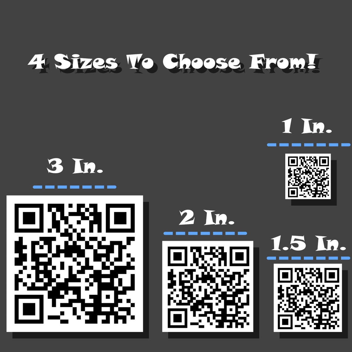 Custom Waterproof QR Code Stickers Personalized Scannable Stickers ...