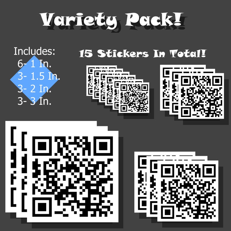 Custom Waterproof QR Code Stickers | Personalized Scannable Stickers ...