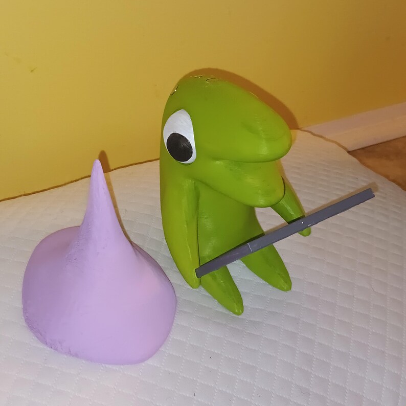 Sitting Glep Figurine | Smiling Friends | 3D Printed Figure | Hand ...