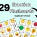 Emotion Flashcards; 29 Emotion Face Laminated Cards, Communication ...