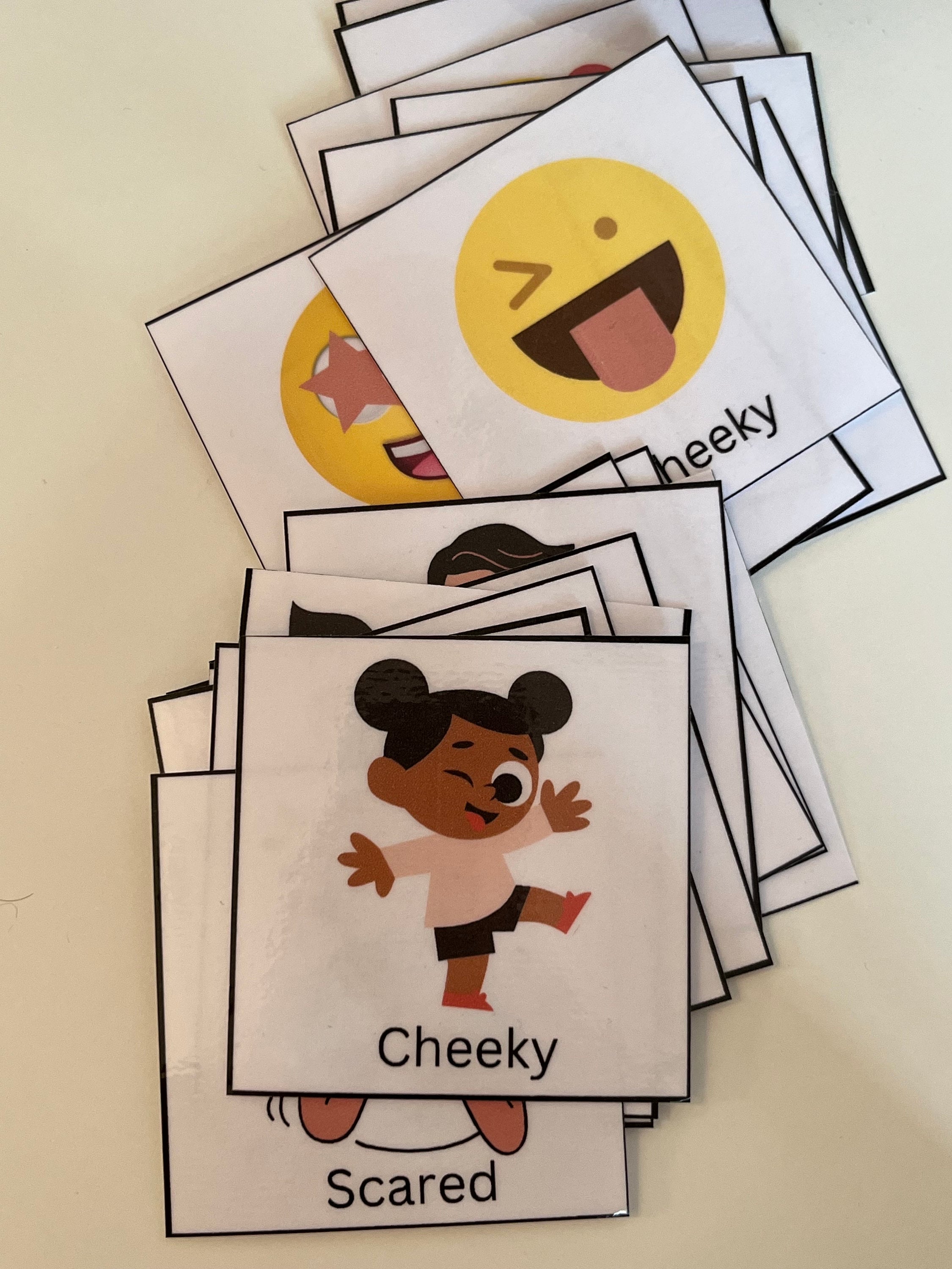 Emotion Flashcards; 65 Emotion Face Cards, Communication Cards ...